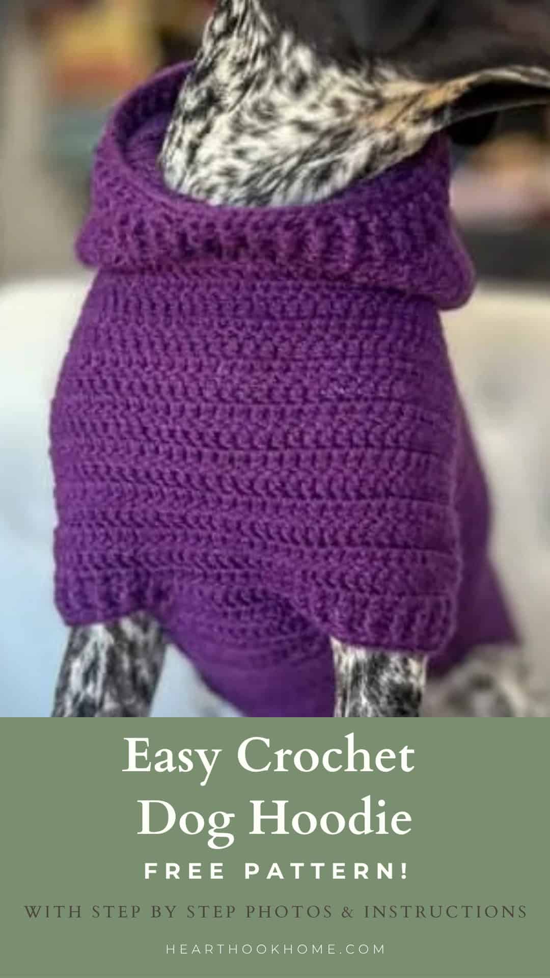 Easy Dog Hoodie Crochet Pattern - Heart Hook Home