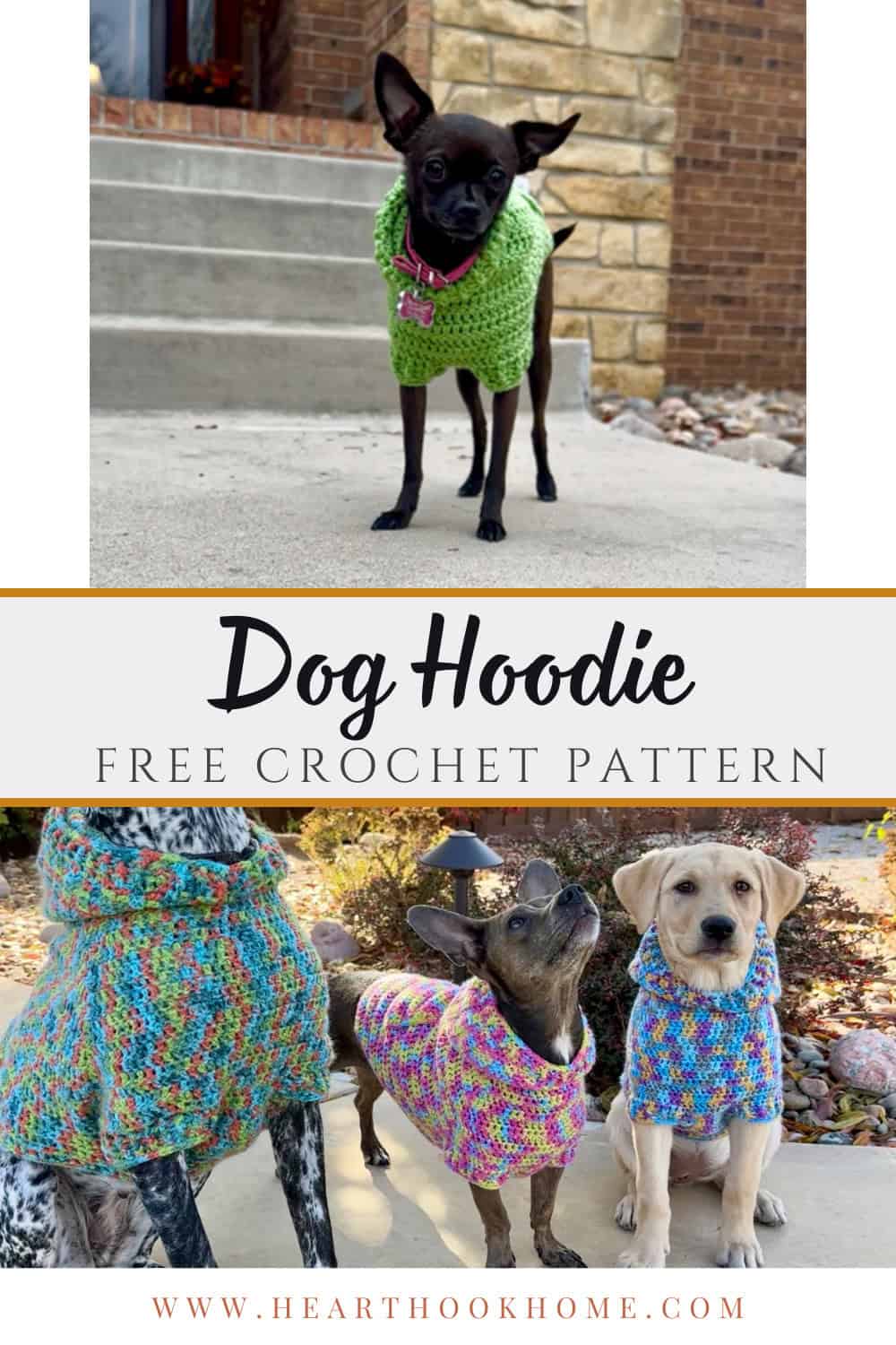 Easy Dog Hoodie Crochet Pattern - Heart Hook Home