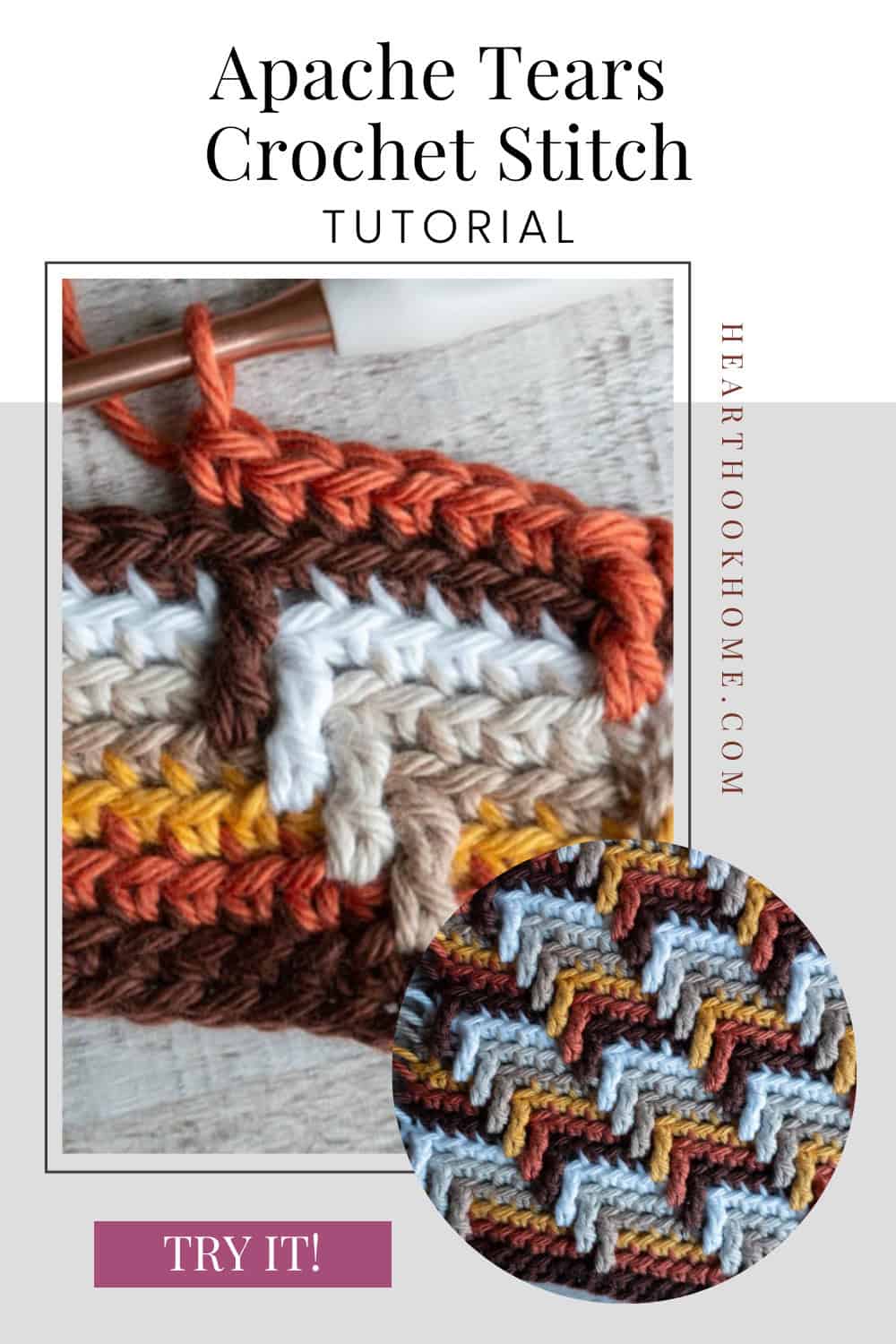 Apache Tears Crochet Stitch Tutorial - Heart Hook Home