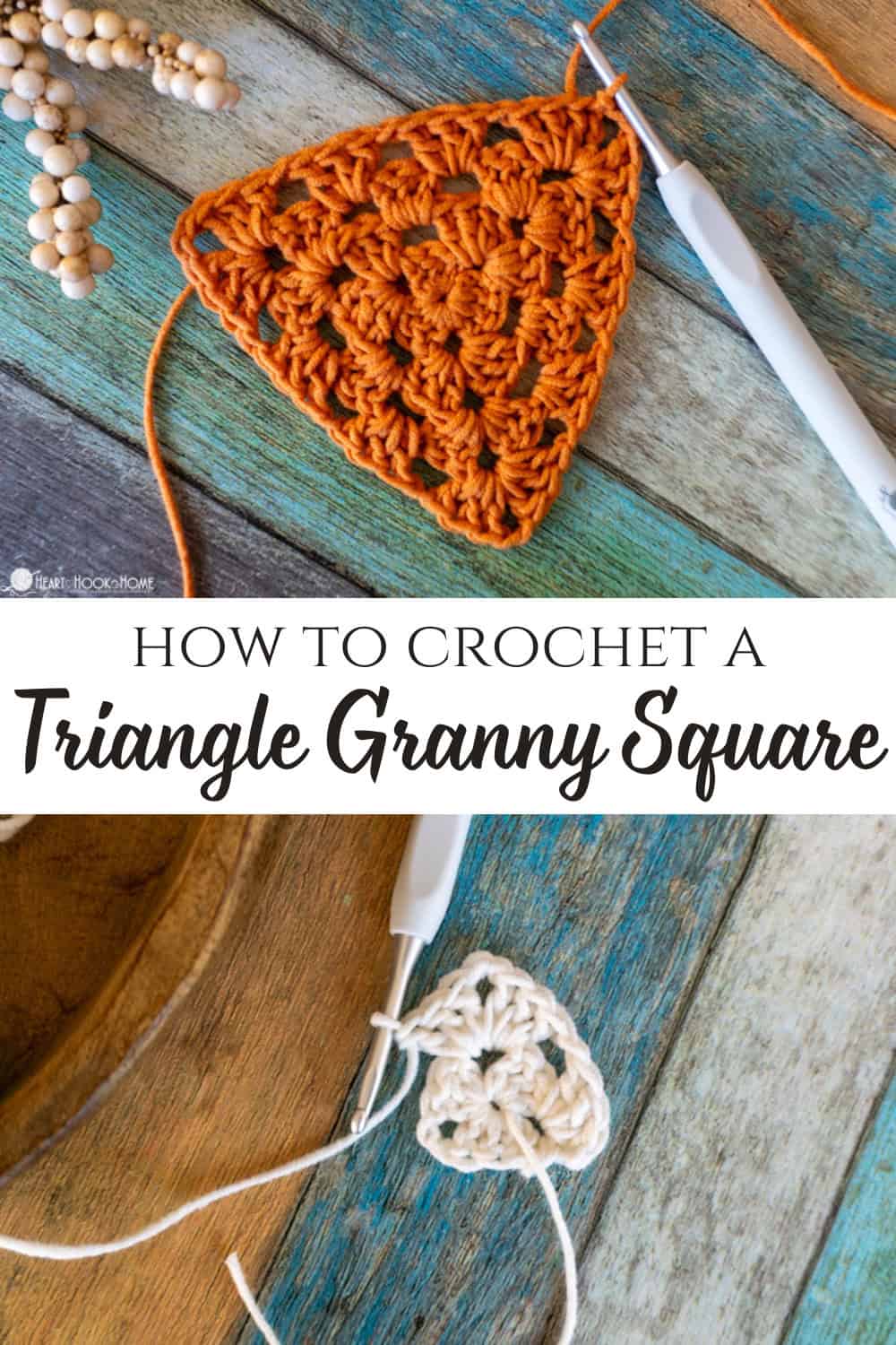 Triangle Granny Square Tutorial - Heart Hook Home