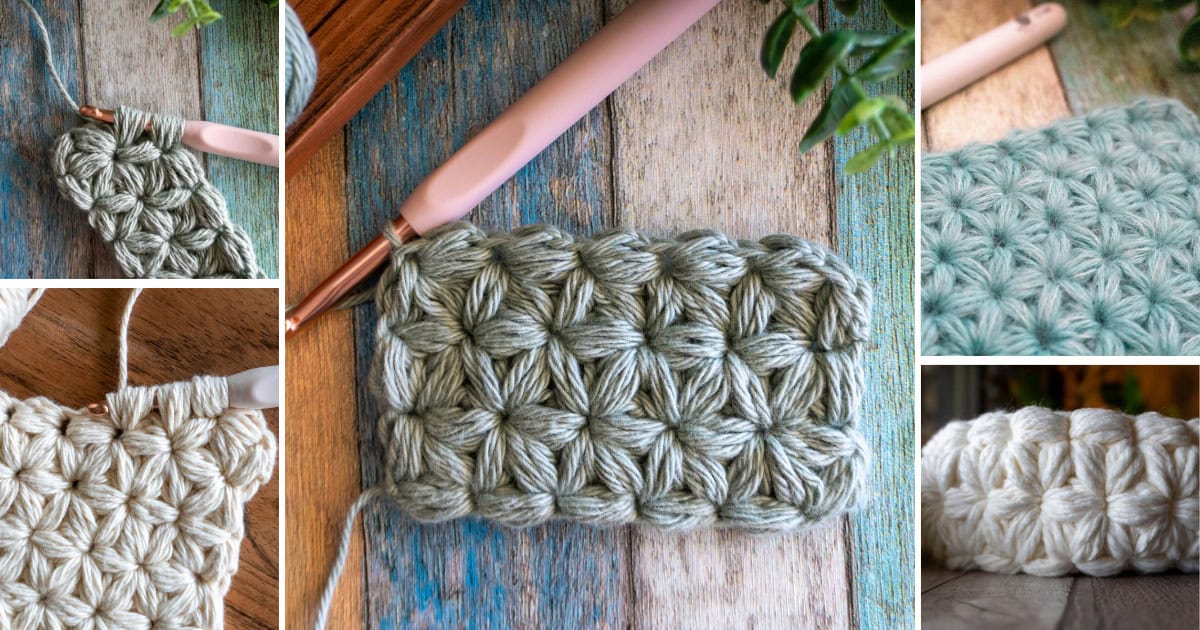 Step-by-Step Jasmine Crochet Stitch Tutorial - Heart Hook Home