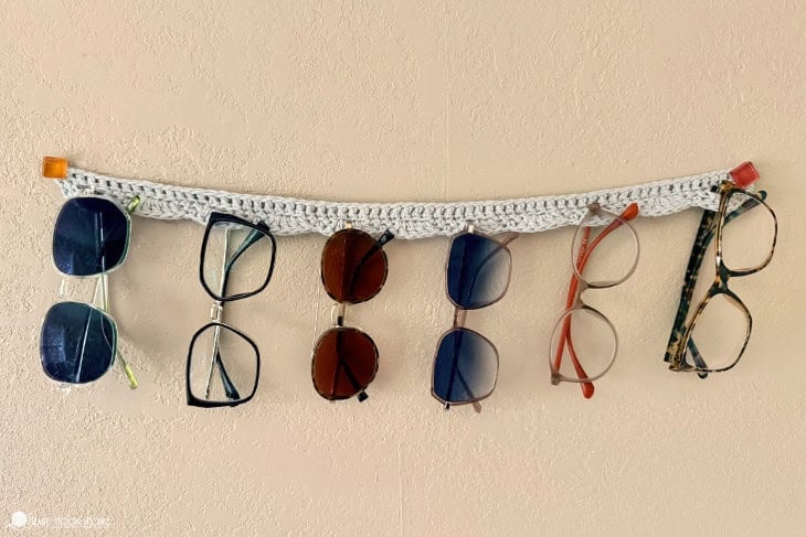 Eyeglasses Organizer Crochet Pattern - Heart Hook Home
