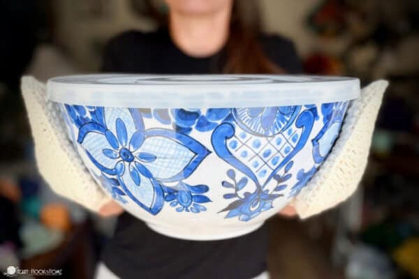 Microwave Hand Saver for Big Bowls Crochet Pattern - Heart Hook Home